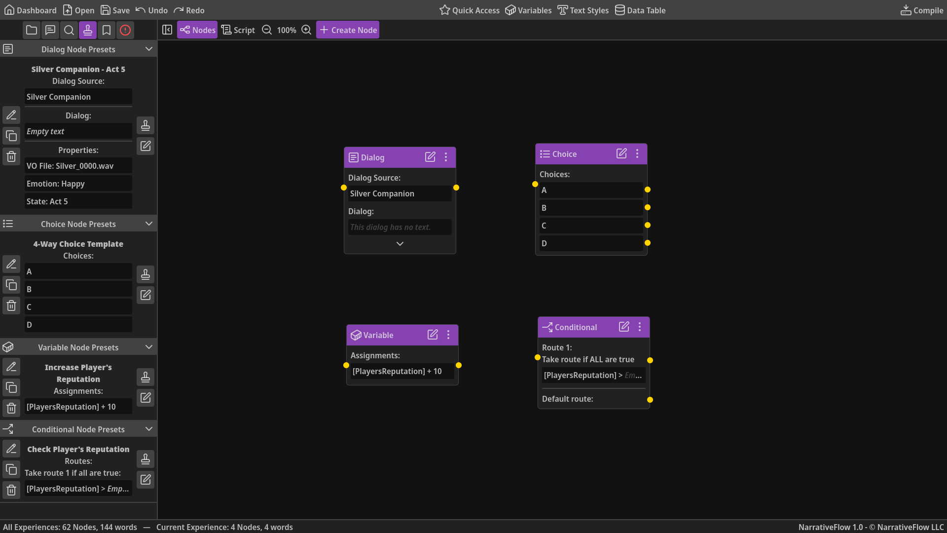 NarrativeFlow | The Branching Dialogue Tool for Indie Devs